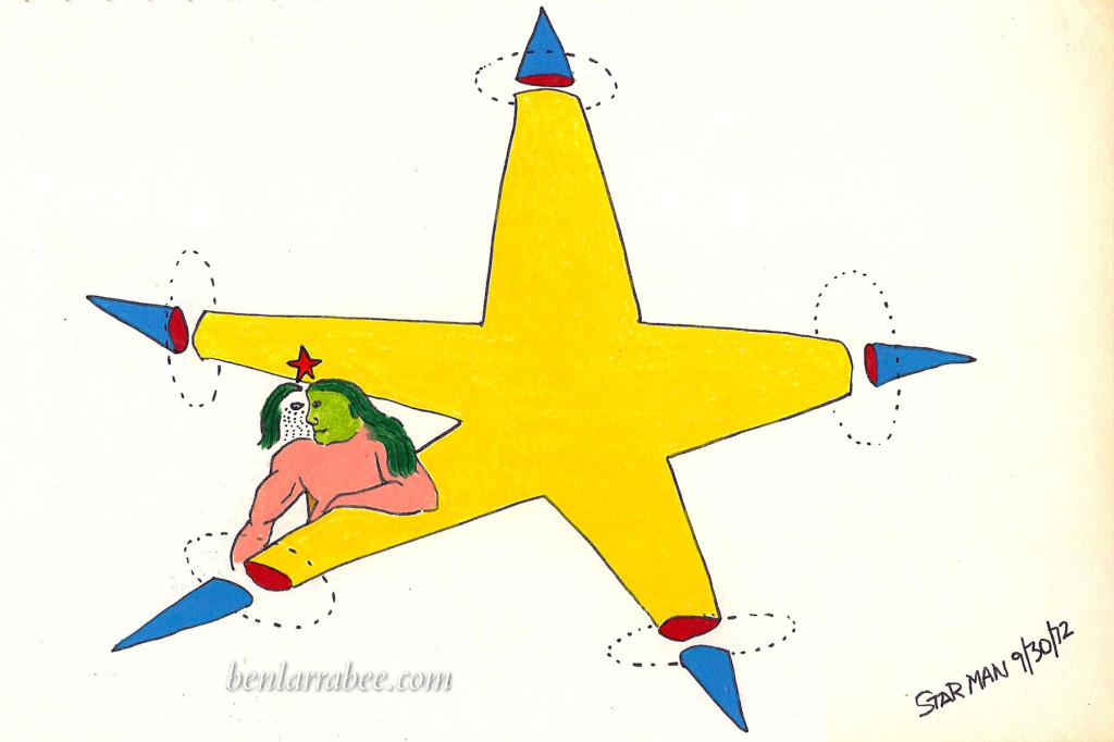 Star Man Drawings, 1967-78 - Ben Larrabee Photography